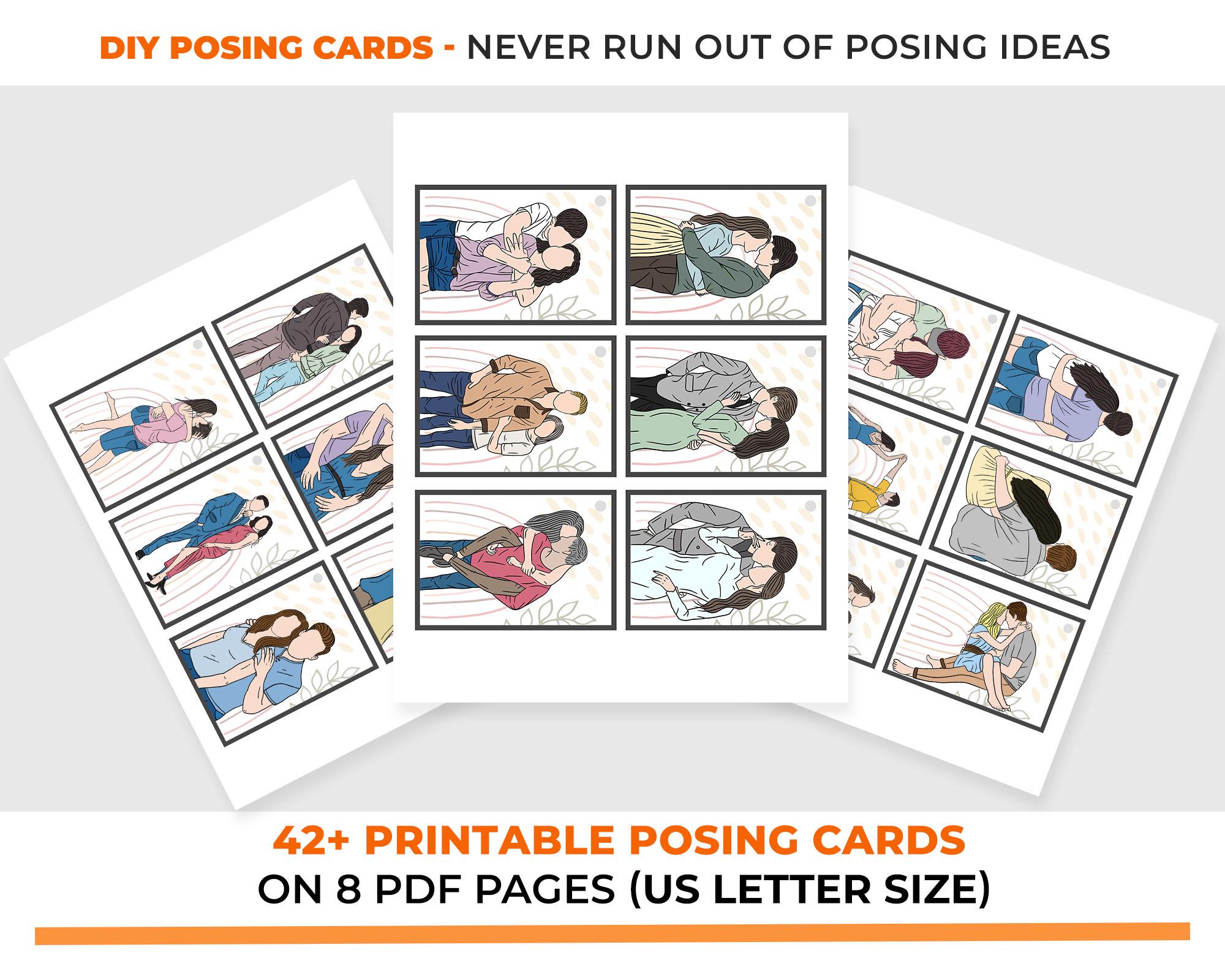 Couple Posing Cheat Sheet Cards | Printable Photography Basics ...
