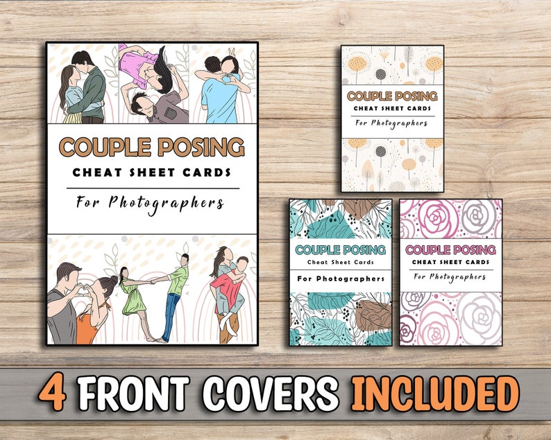 Couple Posing Cheat Sheet Cards | Printable Photography Basics ...