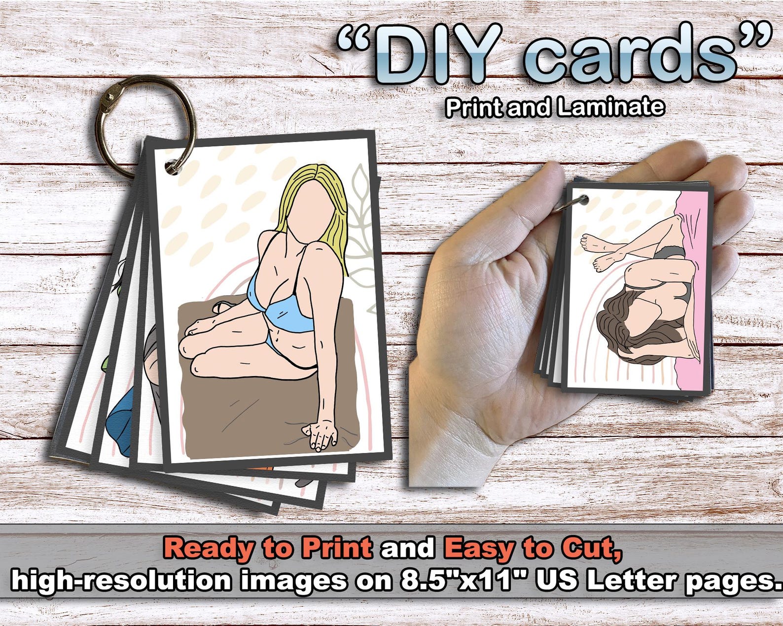 Boudoir Posing Cheat Sheet Cards | Printable Photography Basics | Download | Gift for ...