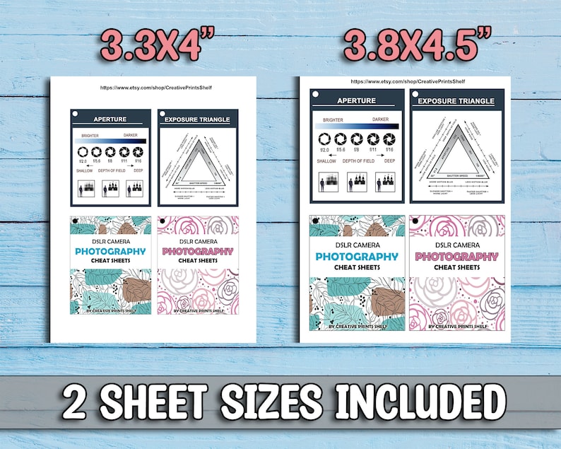 DSLR Cheat Sheet Cards Printable DIY Photography Basics - Etsy Australia