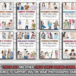 Family Posing Cheat Sheet Cards Printable Photography Basics Download Gift for Photographer ...