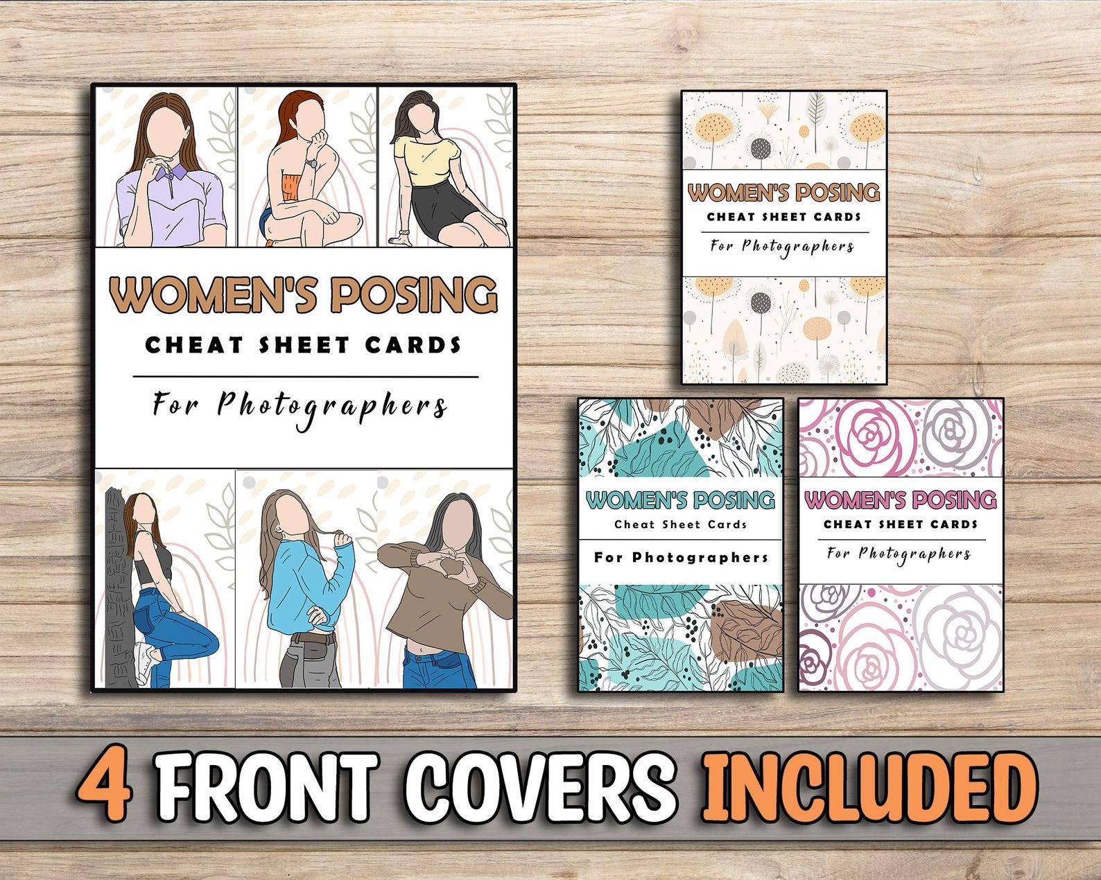 Women's Posing Cheat Sheet Cards | Printable Photography Basics ...