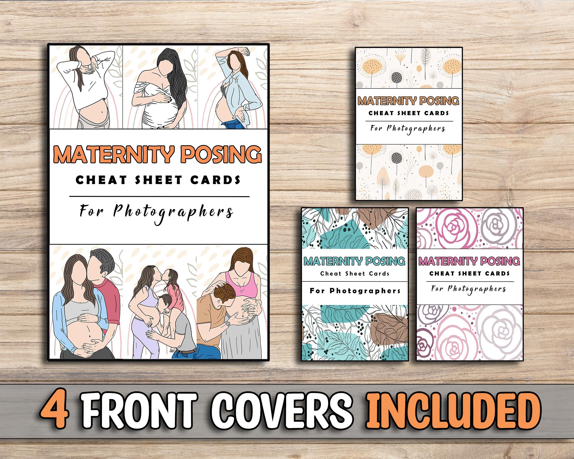 Maternity Posing Cheat Sheet Cards | Printable Photography Basics ...