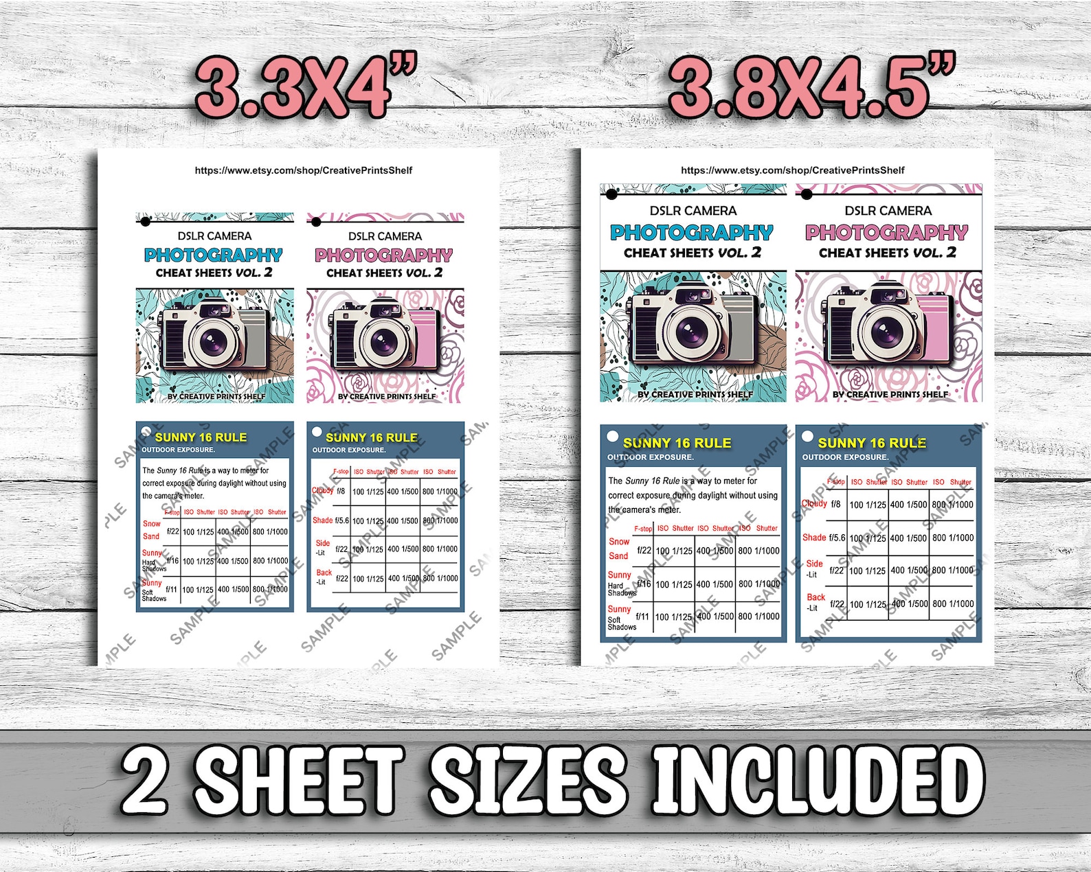 Photography Cheat Sheet Cards Vol 2 Printable | DSLR Basics | Download ...