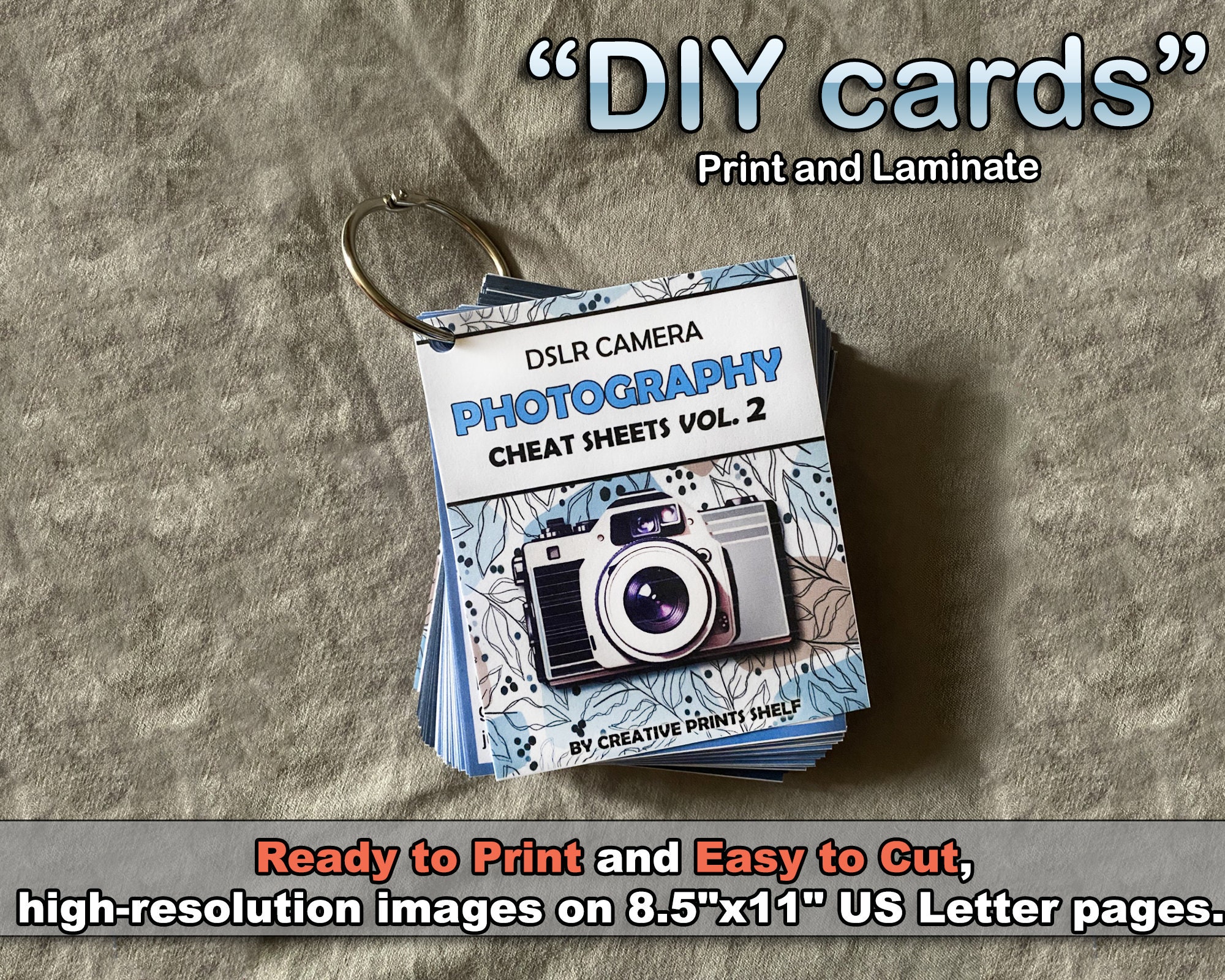 Photography Cheat Sheet Cards Vol 2 Printable | DSLR Basics | Download ...