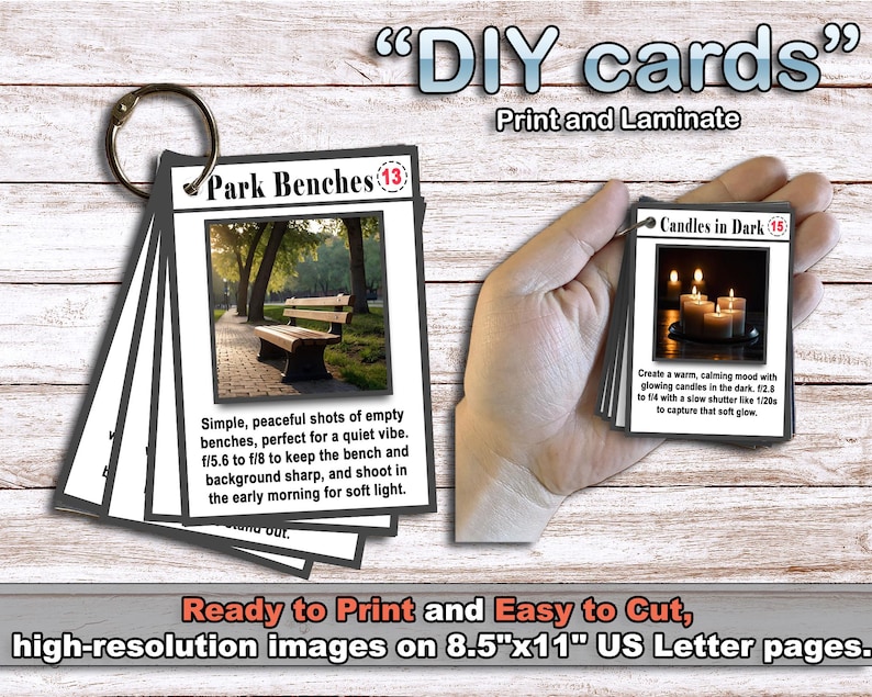 Photography Idea Cards | Printable DIY | Photography Basics | Download ...