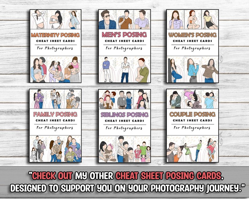 Men's Posing Cheat Sheet Cards Printable Photography Basics Download ...