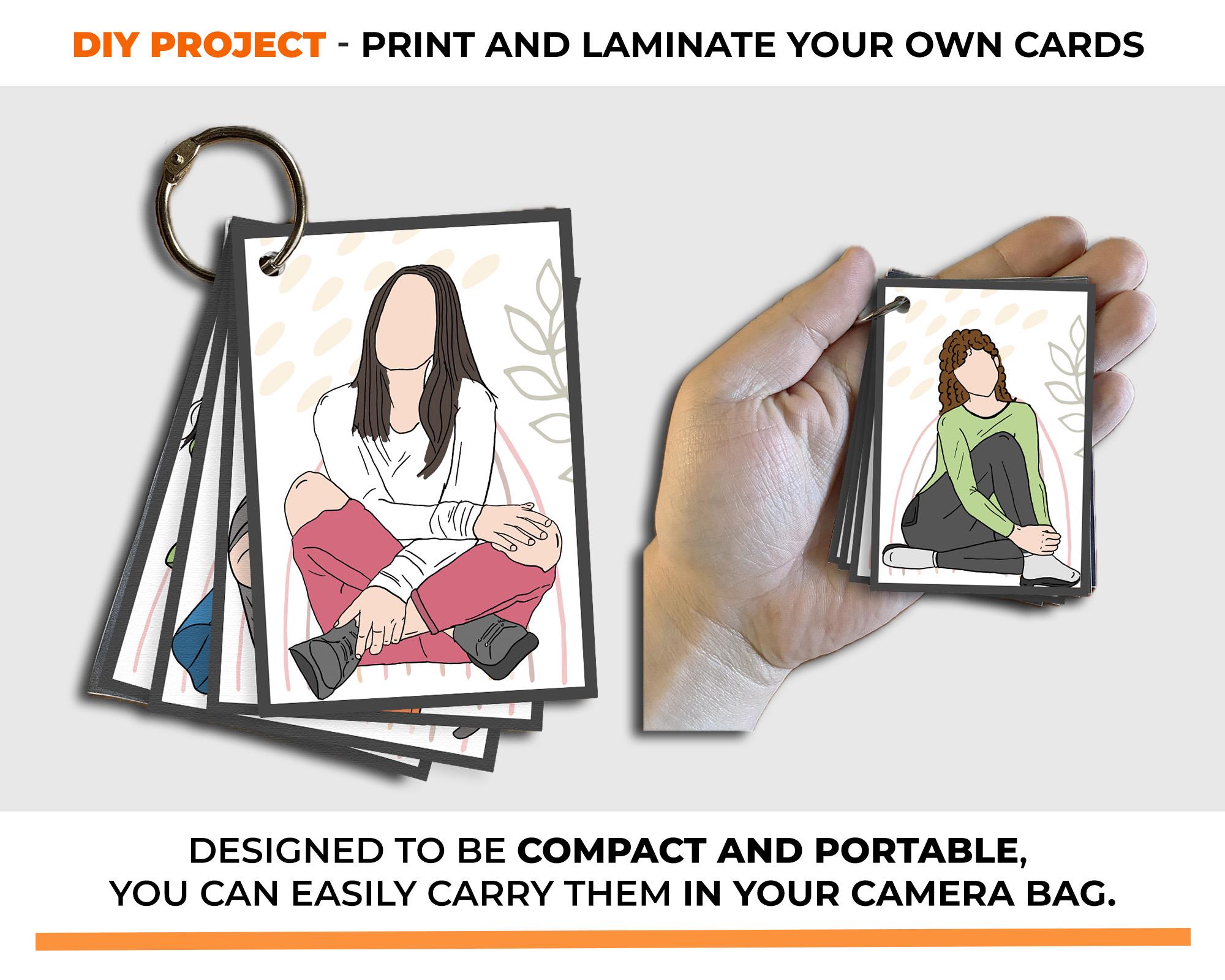Women's Posing Cheat Sheet Cards | Printable Photography Basics ...
