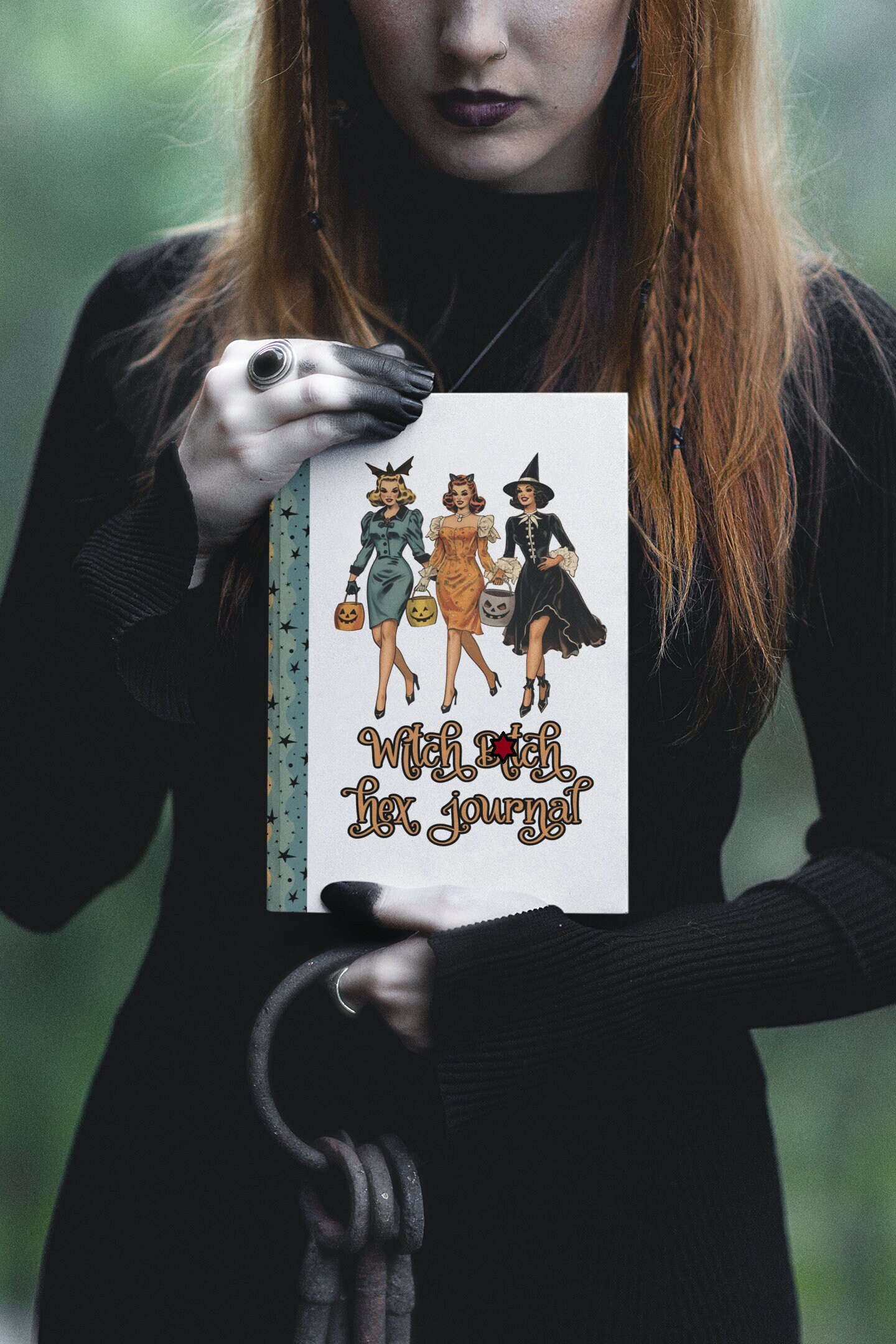 Witch Hex Journal Lined Witchy Notebook Vulgar Spooky Hardcover Book of Shadows Spell Booklet ...