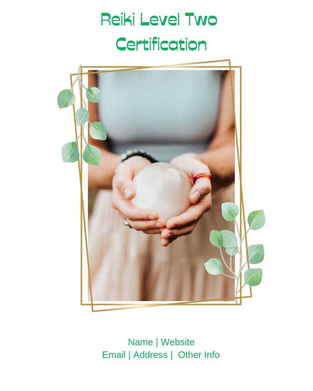 Reiki II Certification Workbook Teaching Manual Reiki Practitioner ...