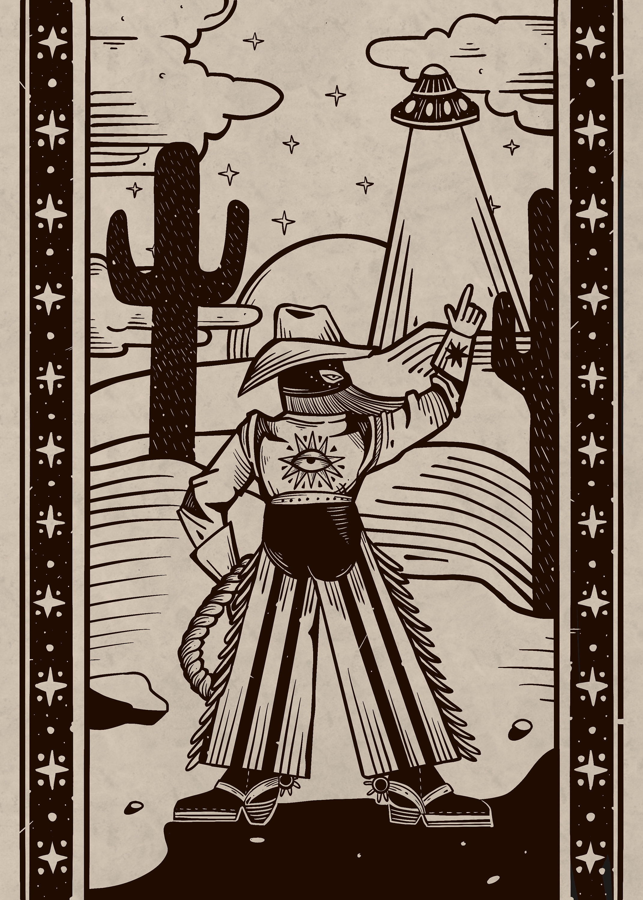 Space Cowboy Art Print - Etsy