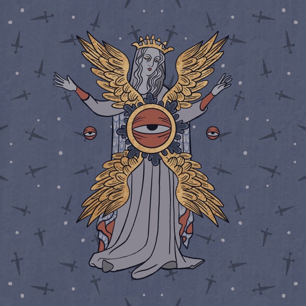 Biblically Accurate Angel Wall Art - Etsy