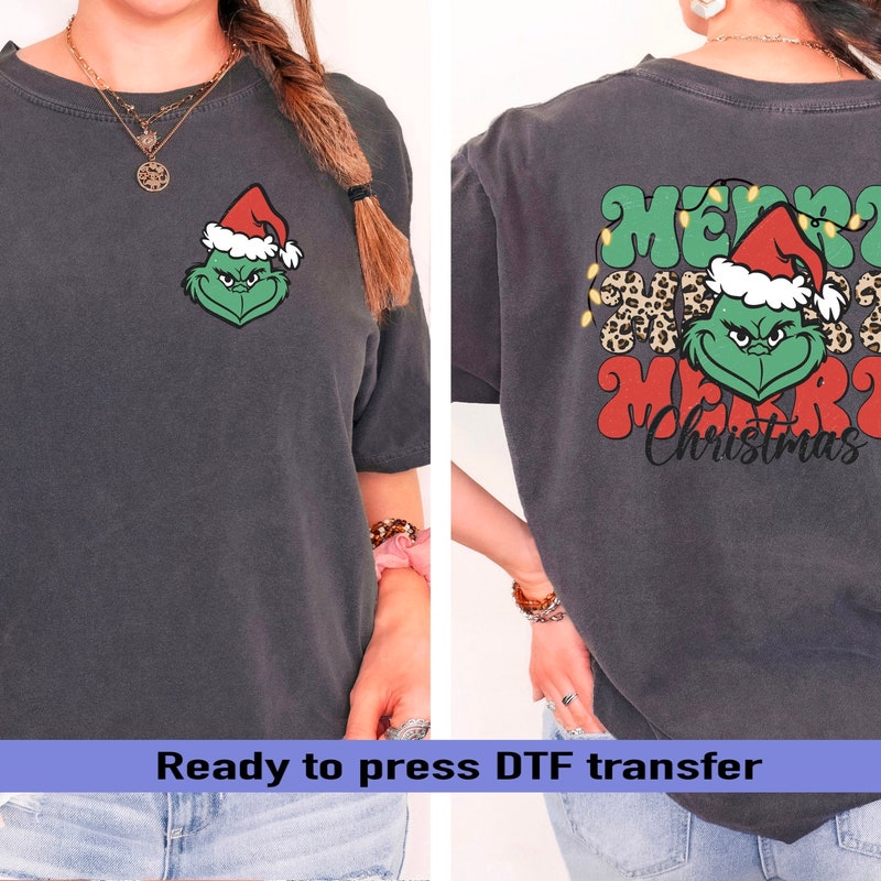 Grinch Dtf Transfer - Etsy