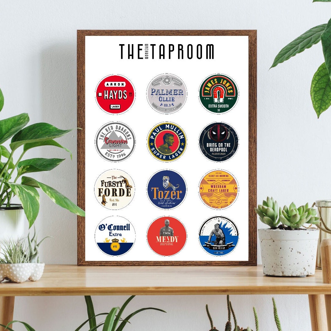 Wrexham AFC Beer Mat Print - Etsy UK