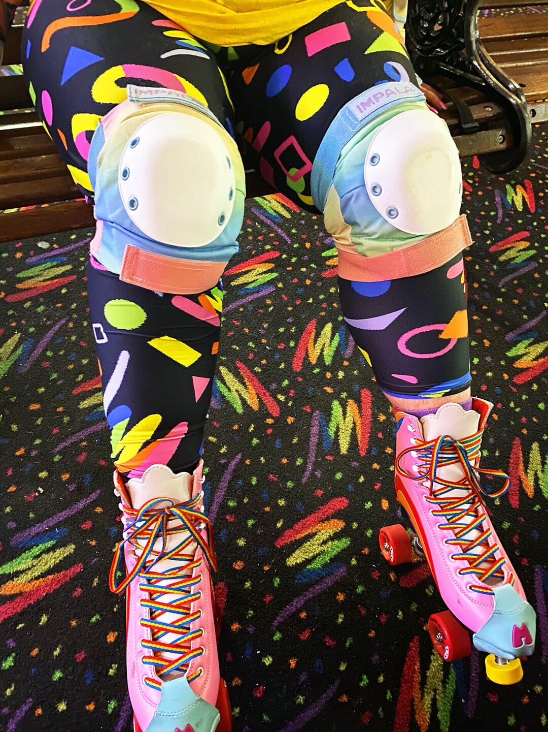 Roller Rink Plus Size Leggings - Decora, 90s, 80s, Kidcore, Harajuku ...