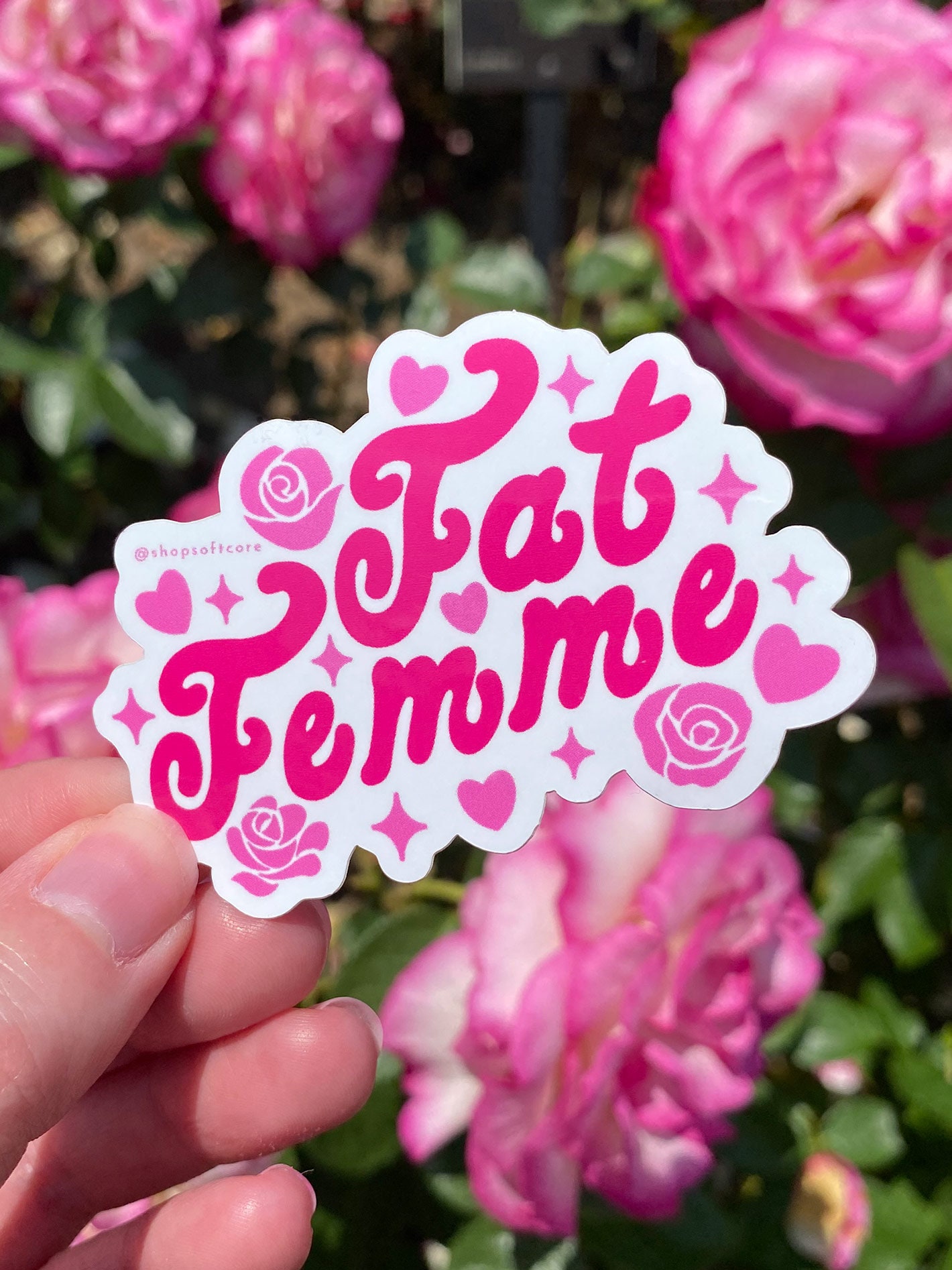 Fat Femme Sticker Plus Size Body Positive Queer Lesbian - Etsy