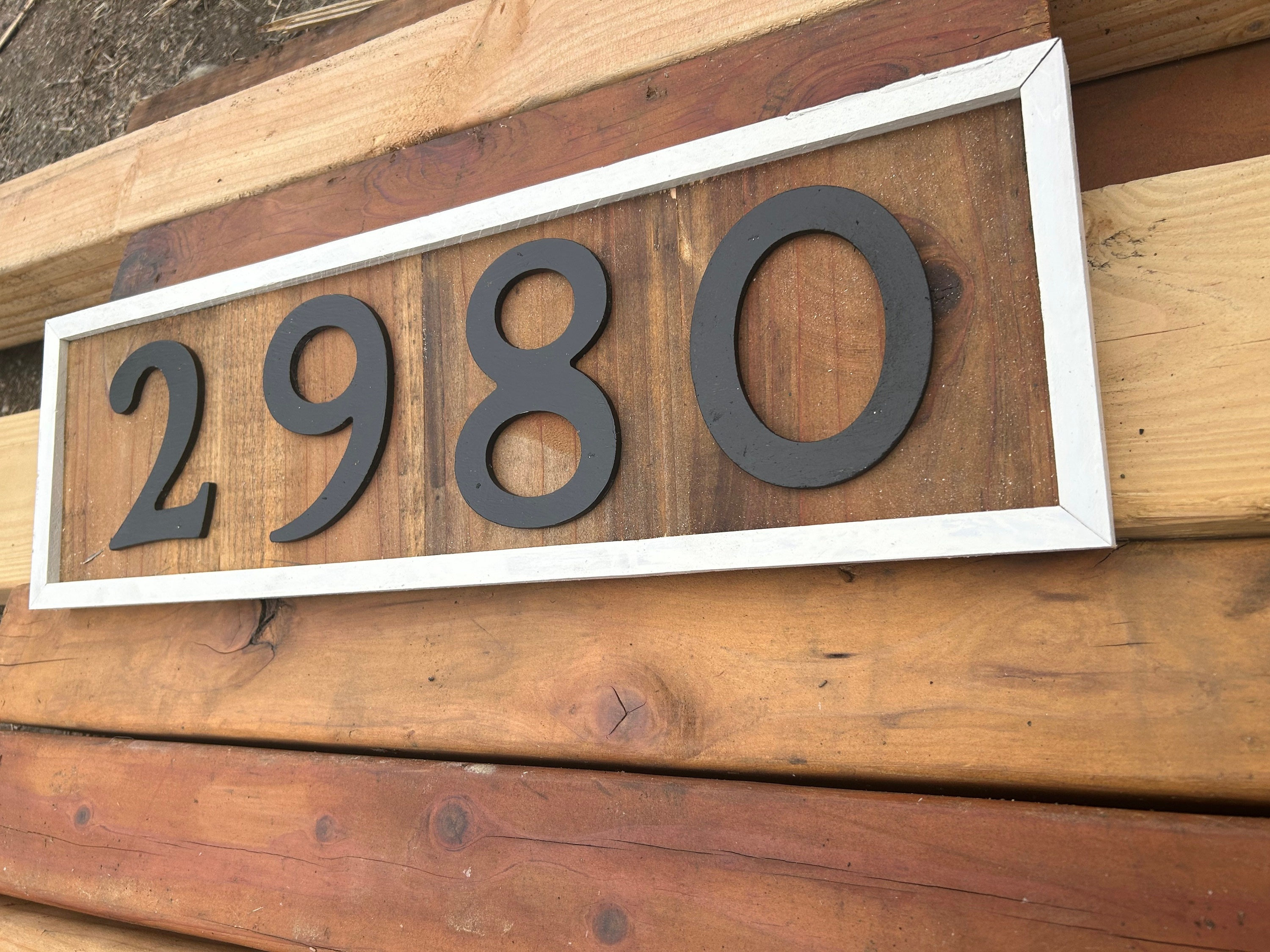 Custom Wood House Numbers - Etsy