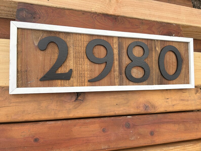 Custom Wood House Numbers - Etsy