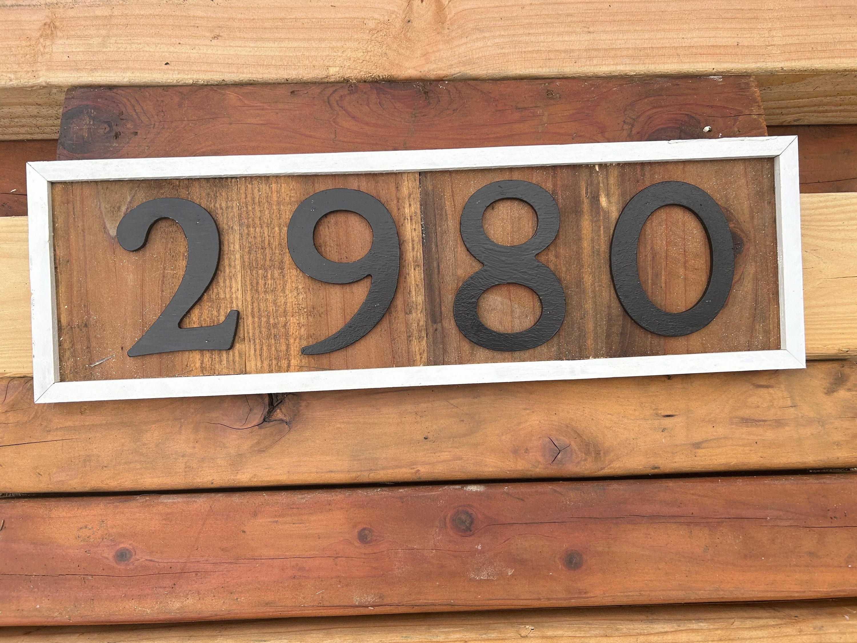 Custom Wood House Numbers - Etsy