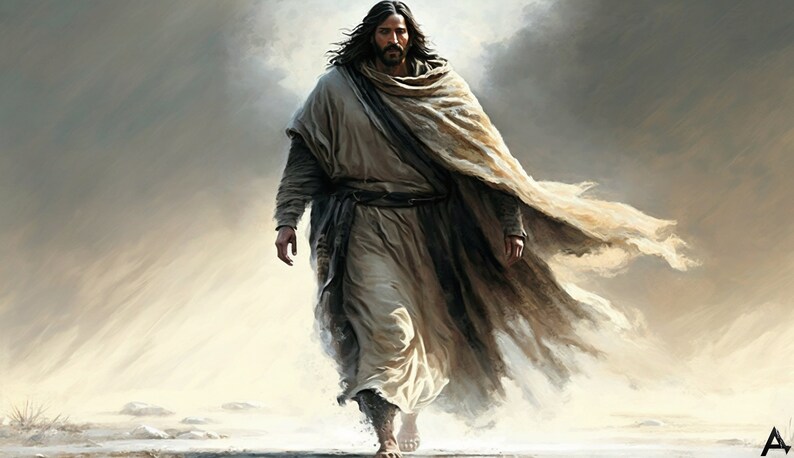 Digital Ai Art Download JESUS WALKS Wallpaper, Poster - Etsy