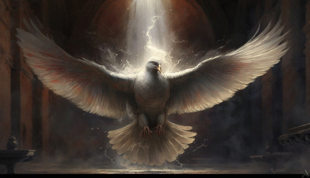 Digital Ai Art Design of a Christian DOVE Poster, Wallpaper - Etsy