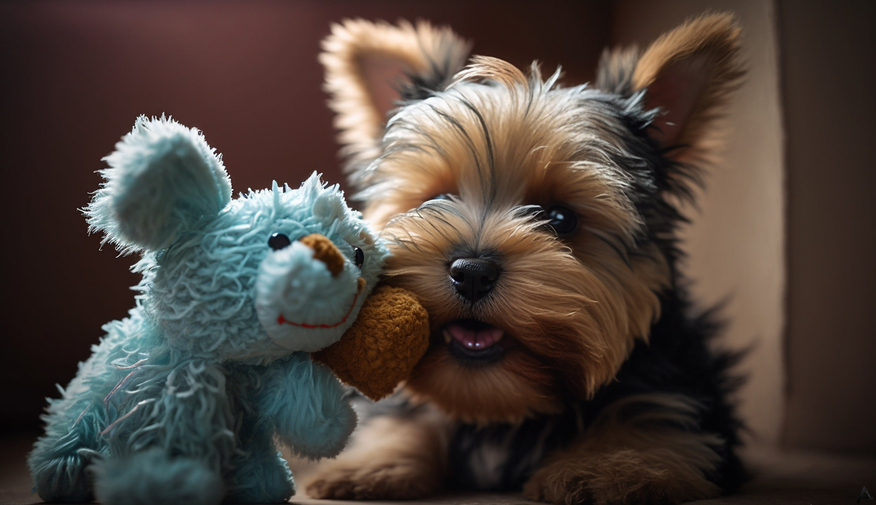 Digital Ai Art Download YORKIE Dog POSTER, WALLPAPER - Etsy