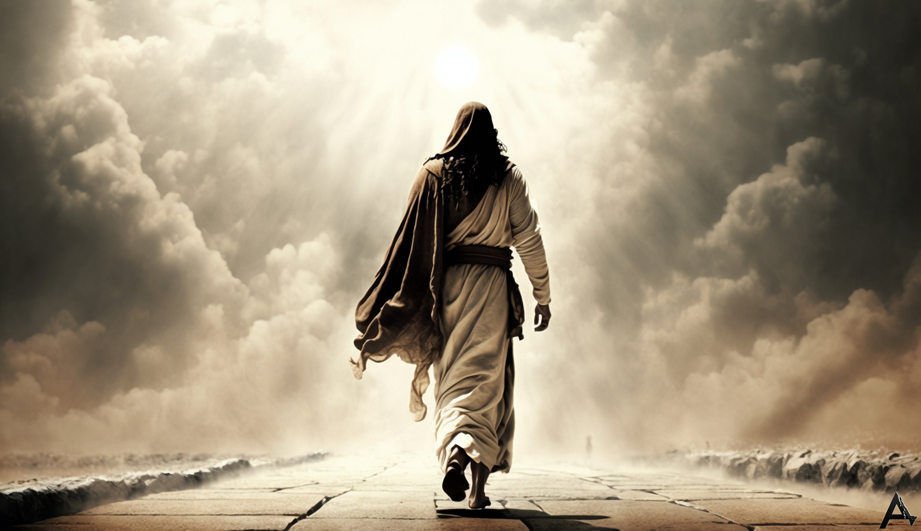 Digital Ai Art Download JESUS WALKS Wallpaper, Poster - Etsy