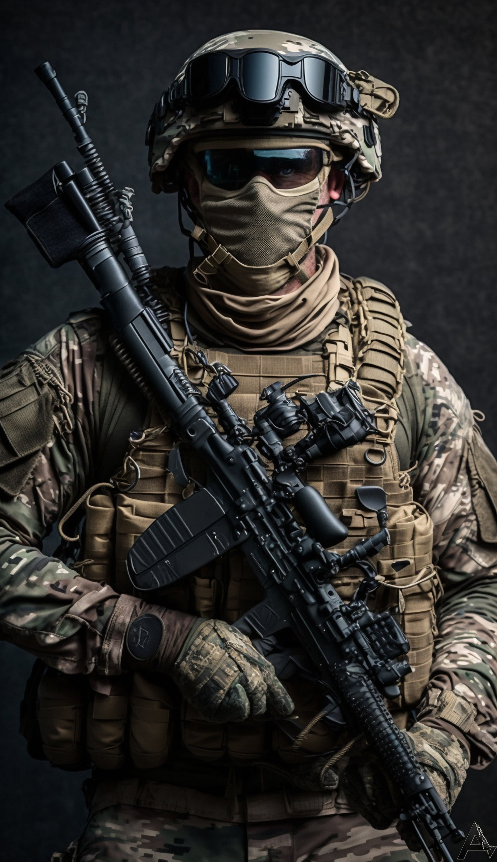 Digital Ai Art Download US SOLDIER Wallpaper, Poster - Etsy