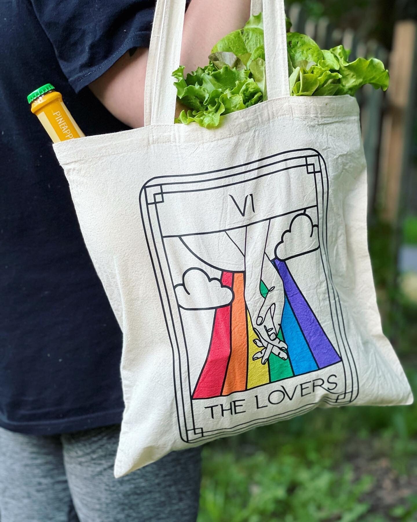 Pride Tote Bag the Lovers Tarot Card - Etsy