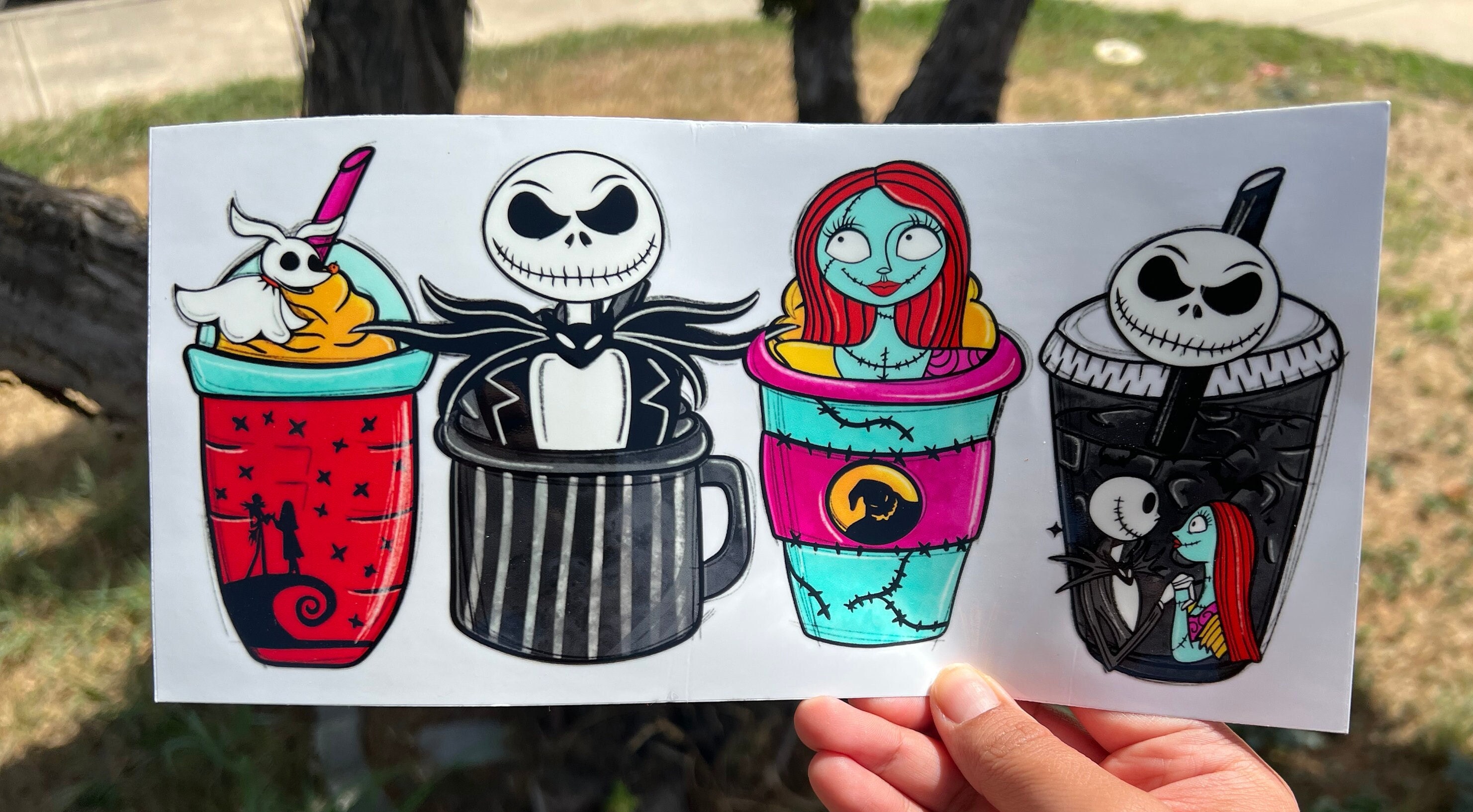 UV DTF Wrap Jack Skellington, Ready to Apply, No Heat Needed, 16oz ...