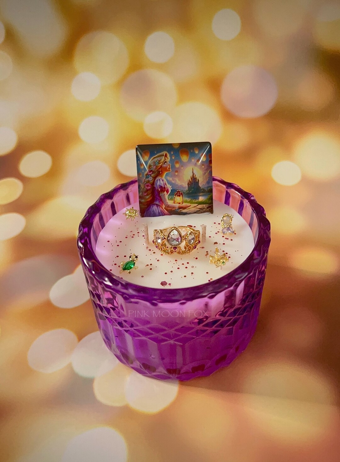 Golden Braid Candle - Etsy