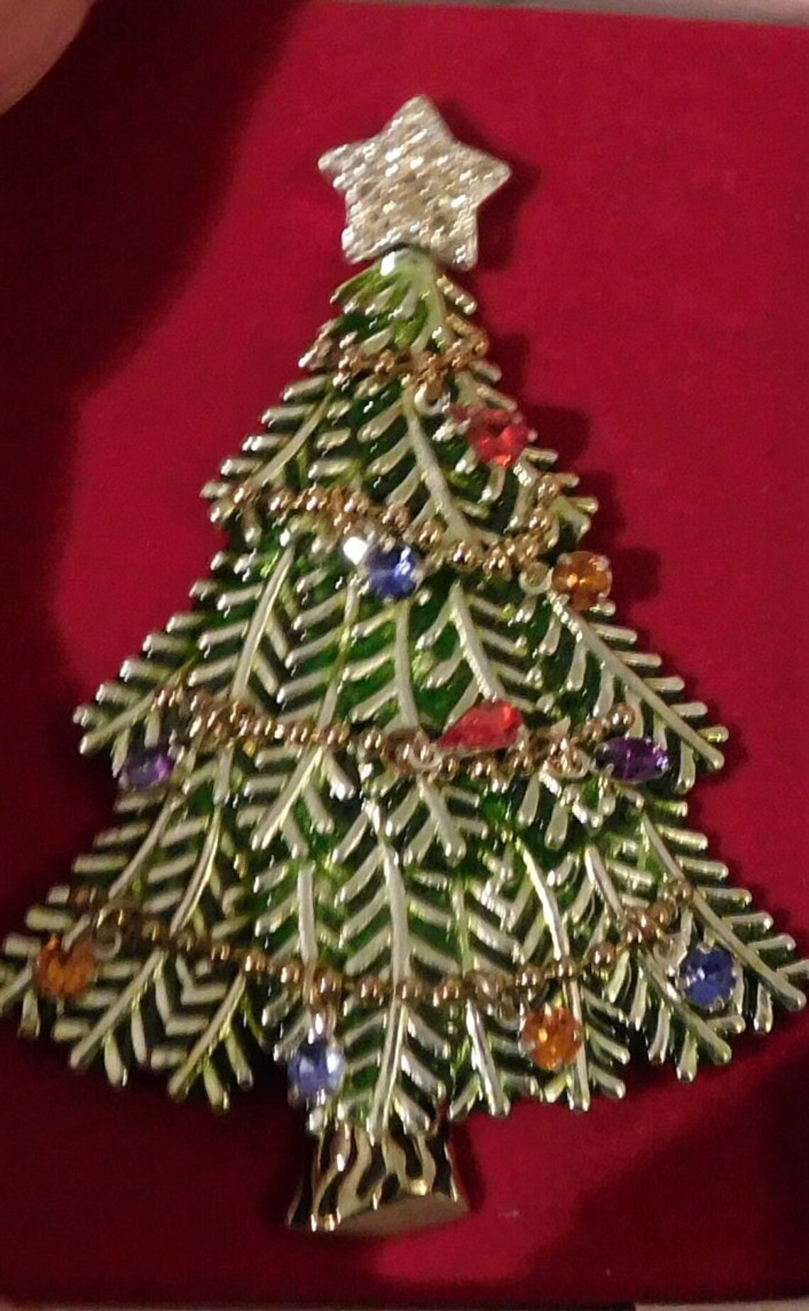 AVON 2008 Christmas Tree Pin: Rhinestone Holiday Brooch (NIB) - Etsy