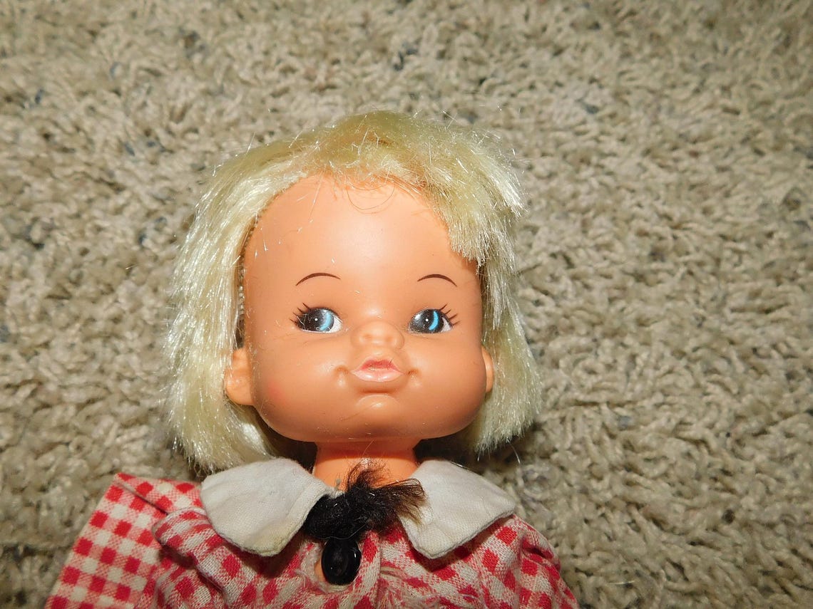 24-542 4 Vintage 7 to 8-1/2 Rubber Hard Vinyl Baby Dolls AE Allied ...