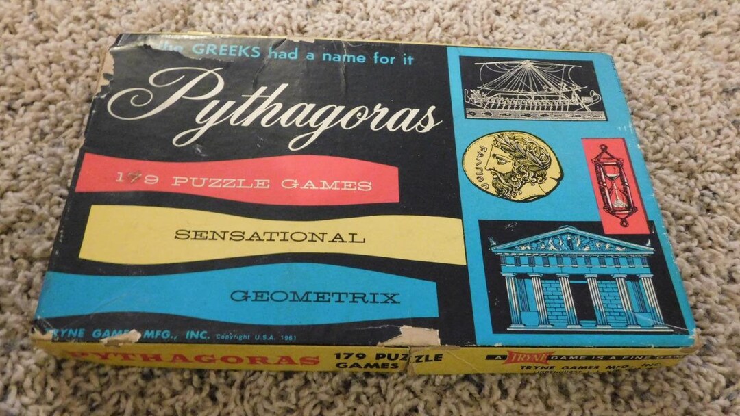 23-1279 Vintage 1961 No. 125 Pythagoras 179 Puzzle Games - Etsy