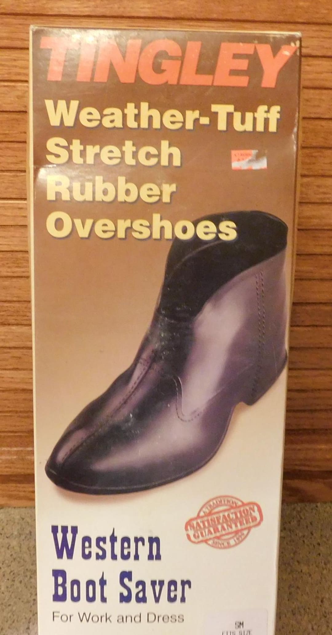 24-968 NOS Vintage Small Tingley Western Boot Saver Weather Tuff ...