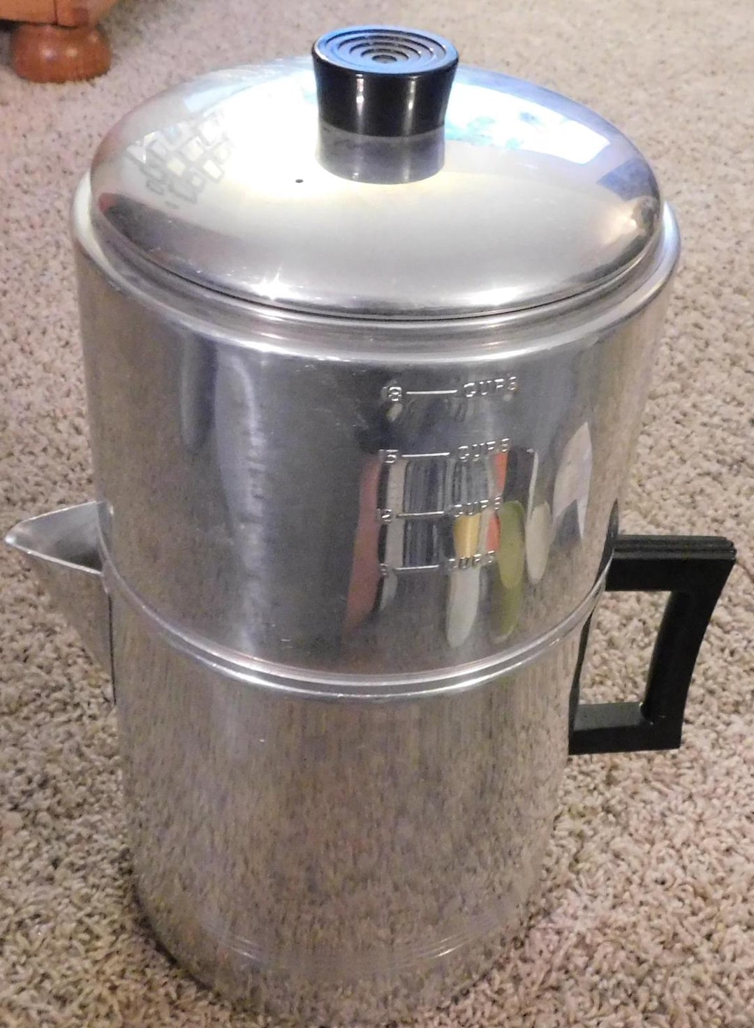 25-149 Vintage Enterprise Drip-o-lator 18 Cup Coffee Pot Percolator ...