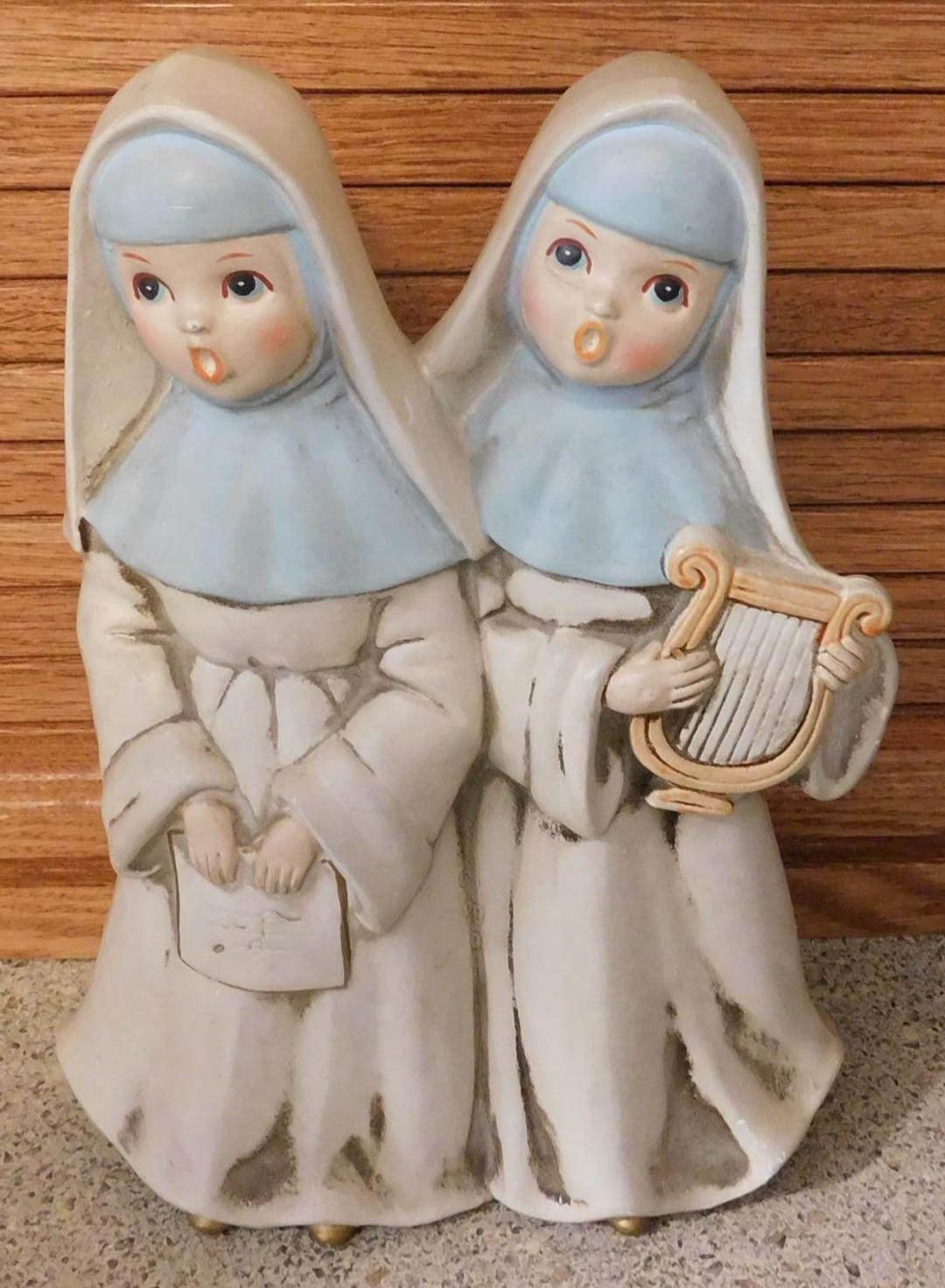 Etsy 25-504 Vintage Glorious Nuns Singing Music Box Windup Mache ...