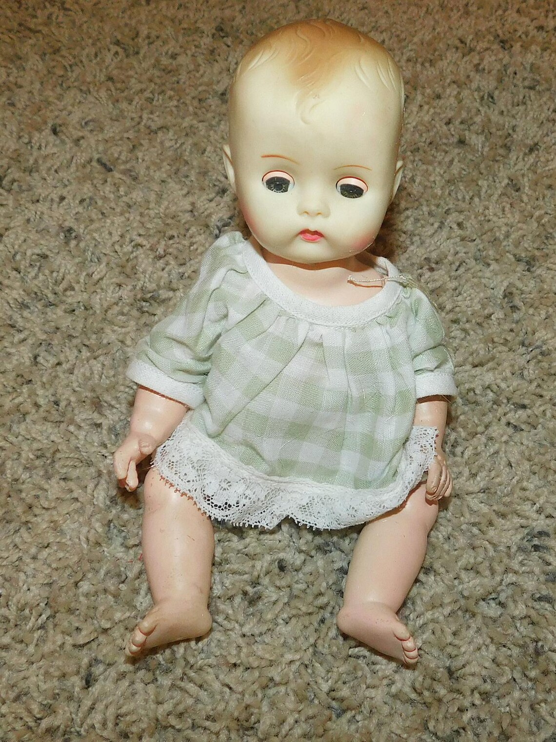 24-542 4 Vintage 7 to 8-1/2 Rubber Hard Vinyl Baby Dolls AE Allied ...