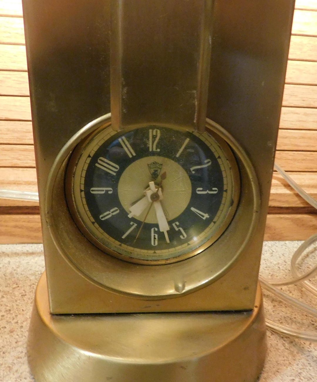 24-841 Stnola Lamps & Clock Art Deco Tower Lamp Gold / Brass Tone ...