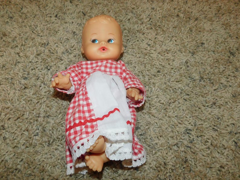 24-542 4 Vintage 7 to 8-1/2 Rubber Hard Vinyl Baby Dolls AE Allied ...