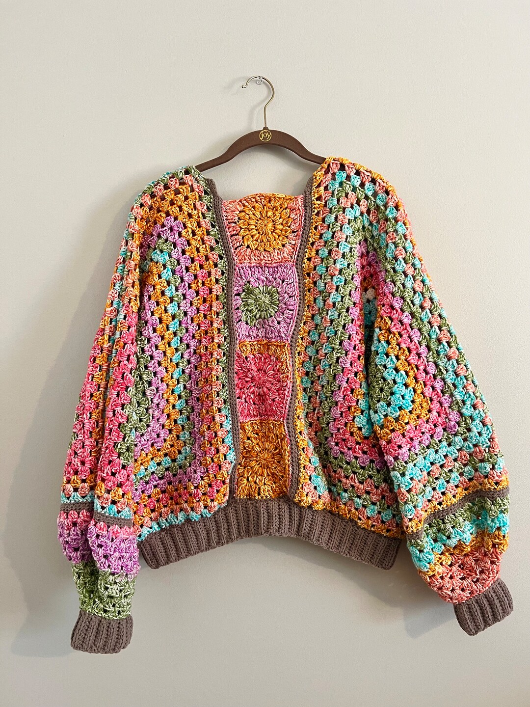 Handmade Colorful Crochet Jumper Handmade Colorful Crochet Sweater ...