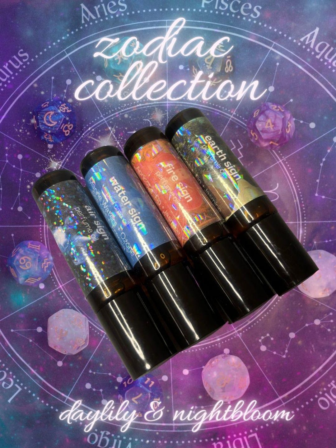 Zodiac Perfume Oil | Elemental Scent Collection - Etsy
