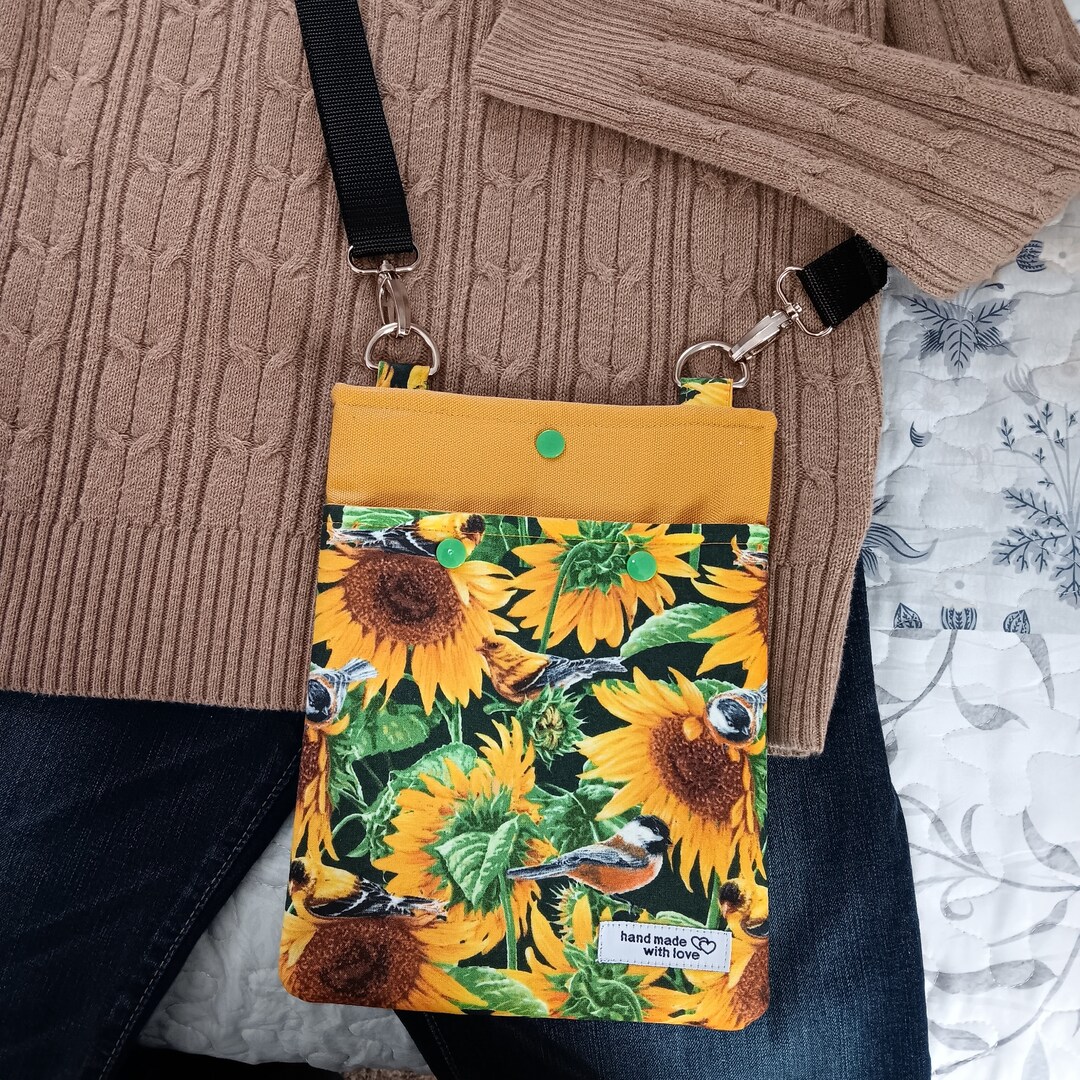 Sunflower Crossbody Bag Cell Phone Carrier Shoulder Bag Crossbody Purse ...