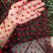 Heart Mesh Fabric, Red Hearts Mesh, Valentine's Day Mesh Fabric - Etsy