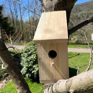 Handmade Slanted Bird House - Etsy