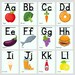 Instant Download Printable Classroom Decor Printable Food Alphabet ...