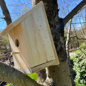 Handmade Slanted Bird House - Etsy