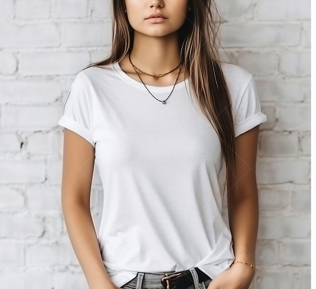 Bella & Canvas 3001 Tshirt Mockup - Bella Canvas 3001 Shirt - White ...