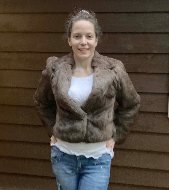 Vintage Woman's Short Fur Coat Small - Gem
