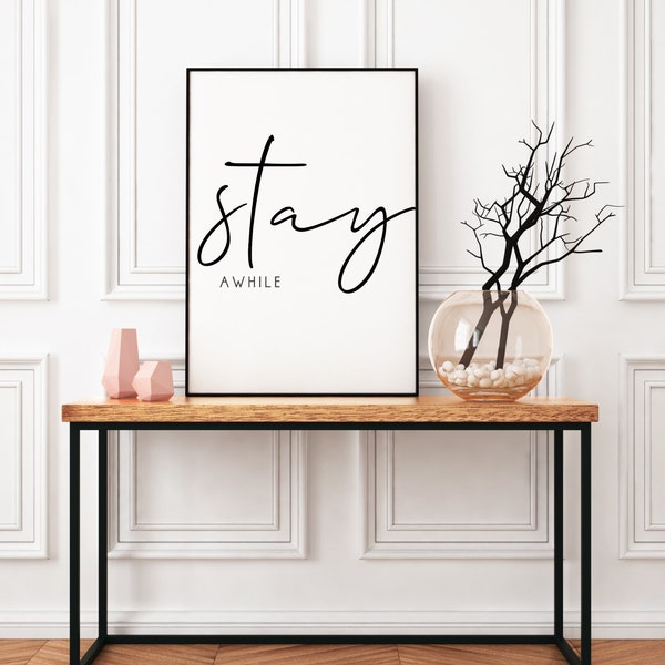 Stay Awhile - Etsy